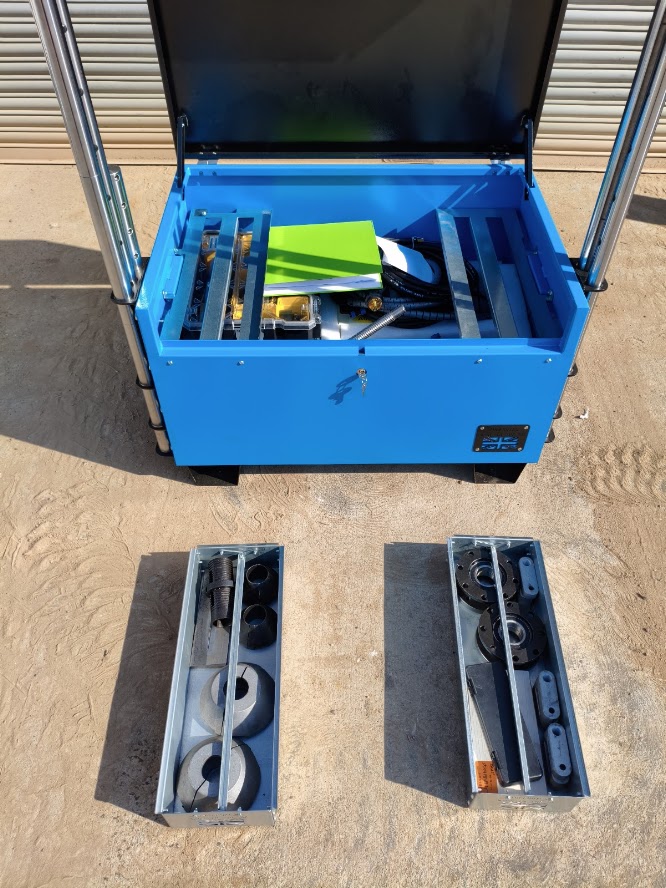 SECURE SITE BOX WITH BAR HOLDERS AND ACCESSORY STORAGE BOXES - AJA ...